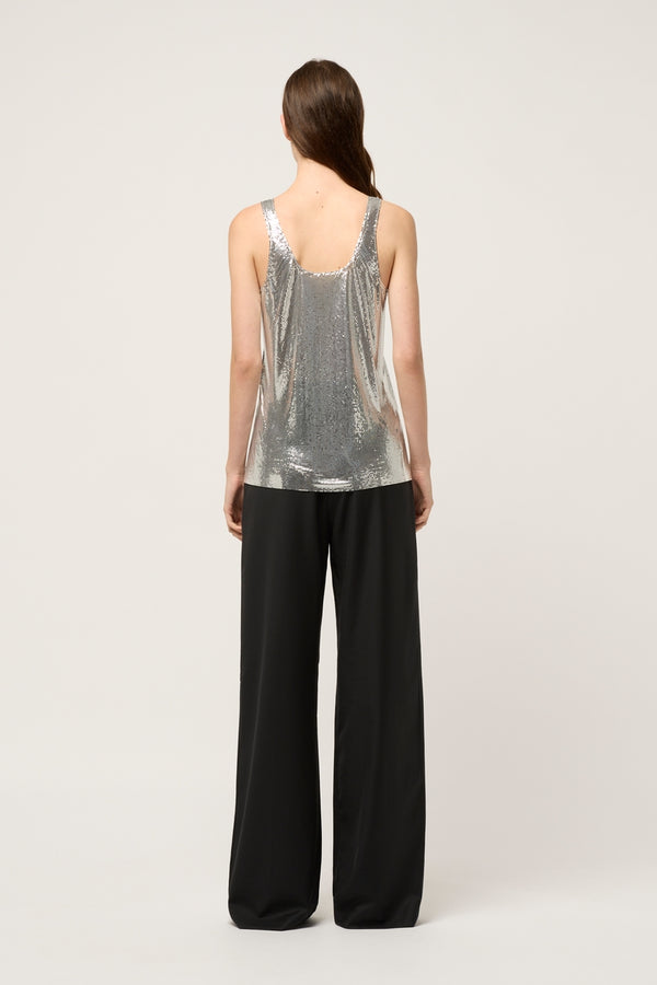 WOMENS SCOOP CHAINMAIL TANK TOP - MICHAEL LO SORDO