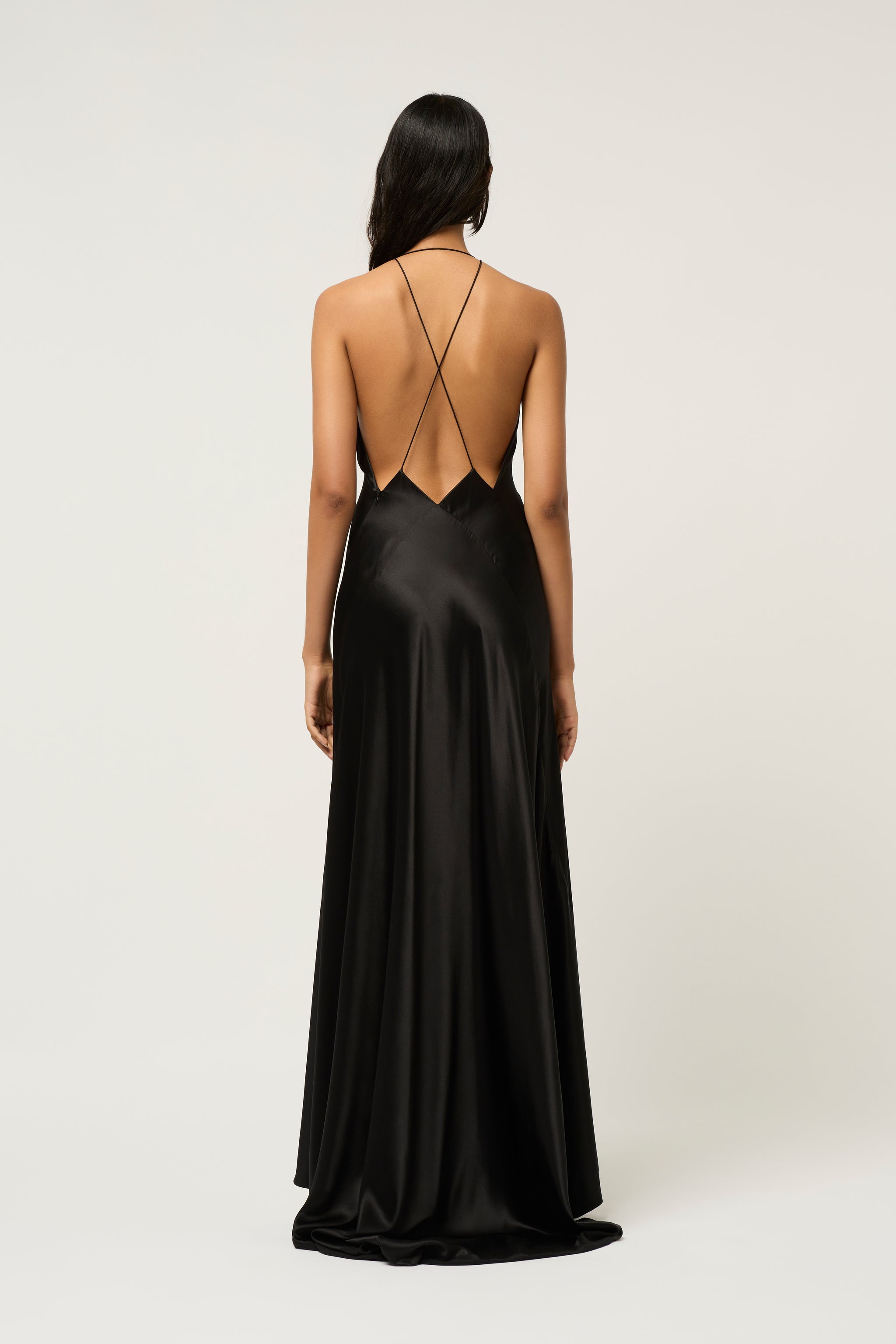 BOND 007 PALOMA MAXI DRESS - BLACK - MICHAEL LO SORDO